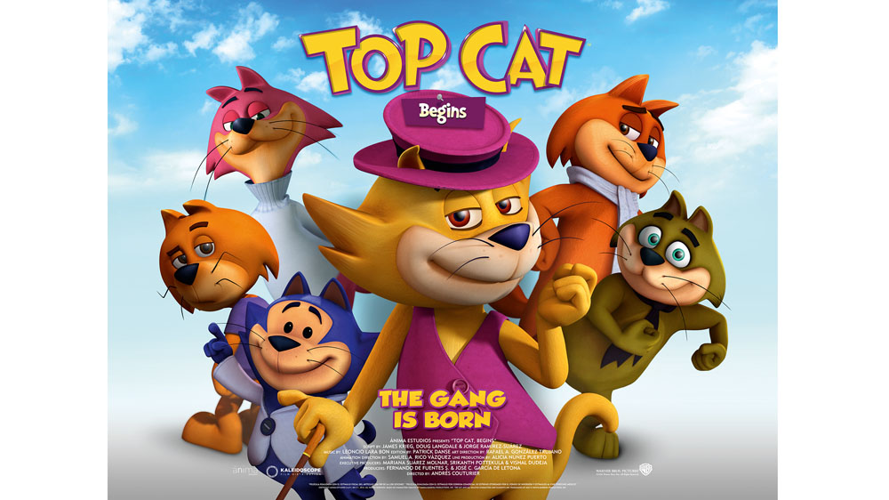 Win a bundle of family DVDs with 'Top Cat Begins'!