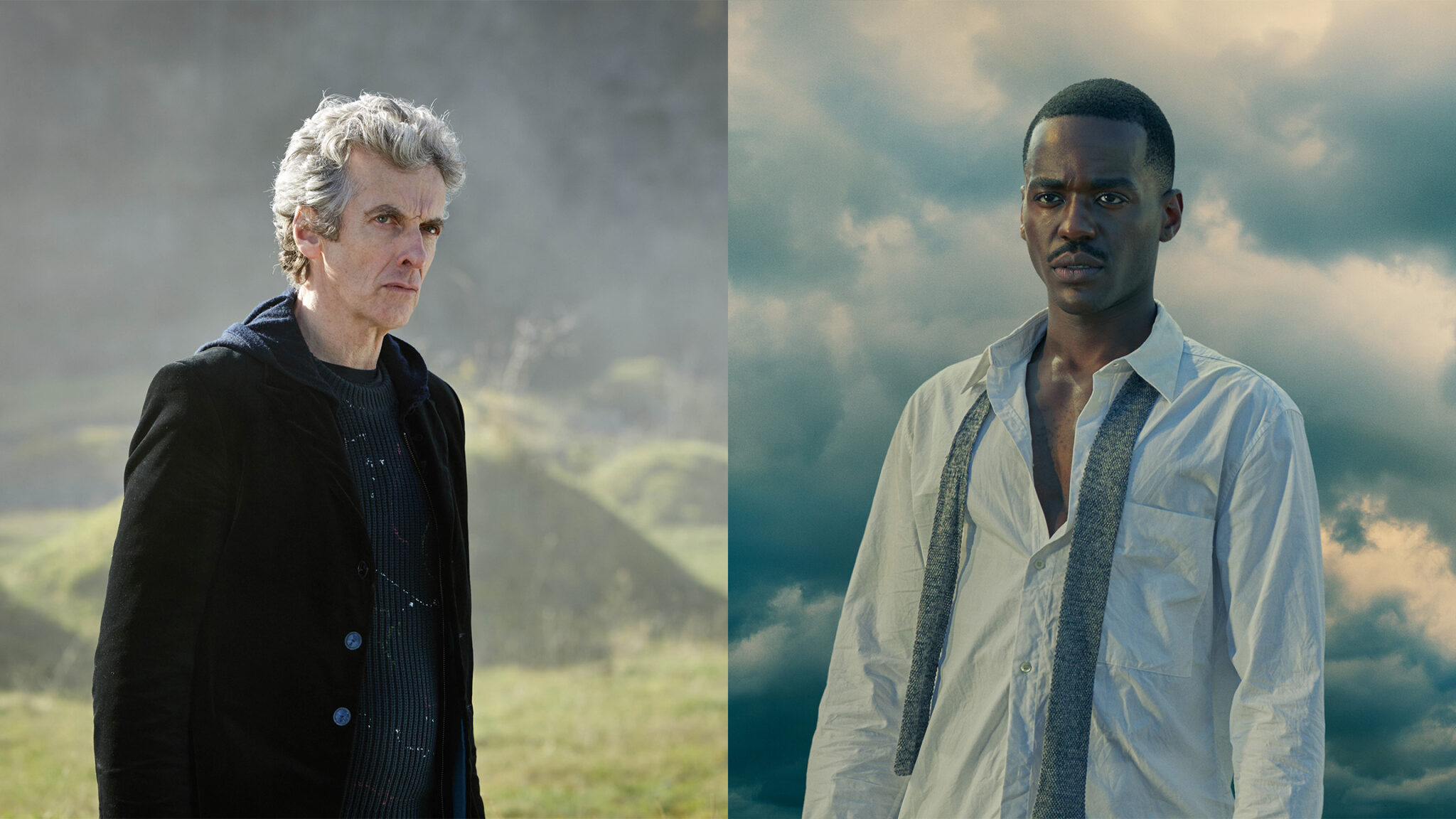Doctor Who stars Peter Capaldi and Ncuti Gatwa meet at Scottish BAFTA ...