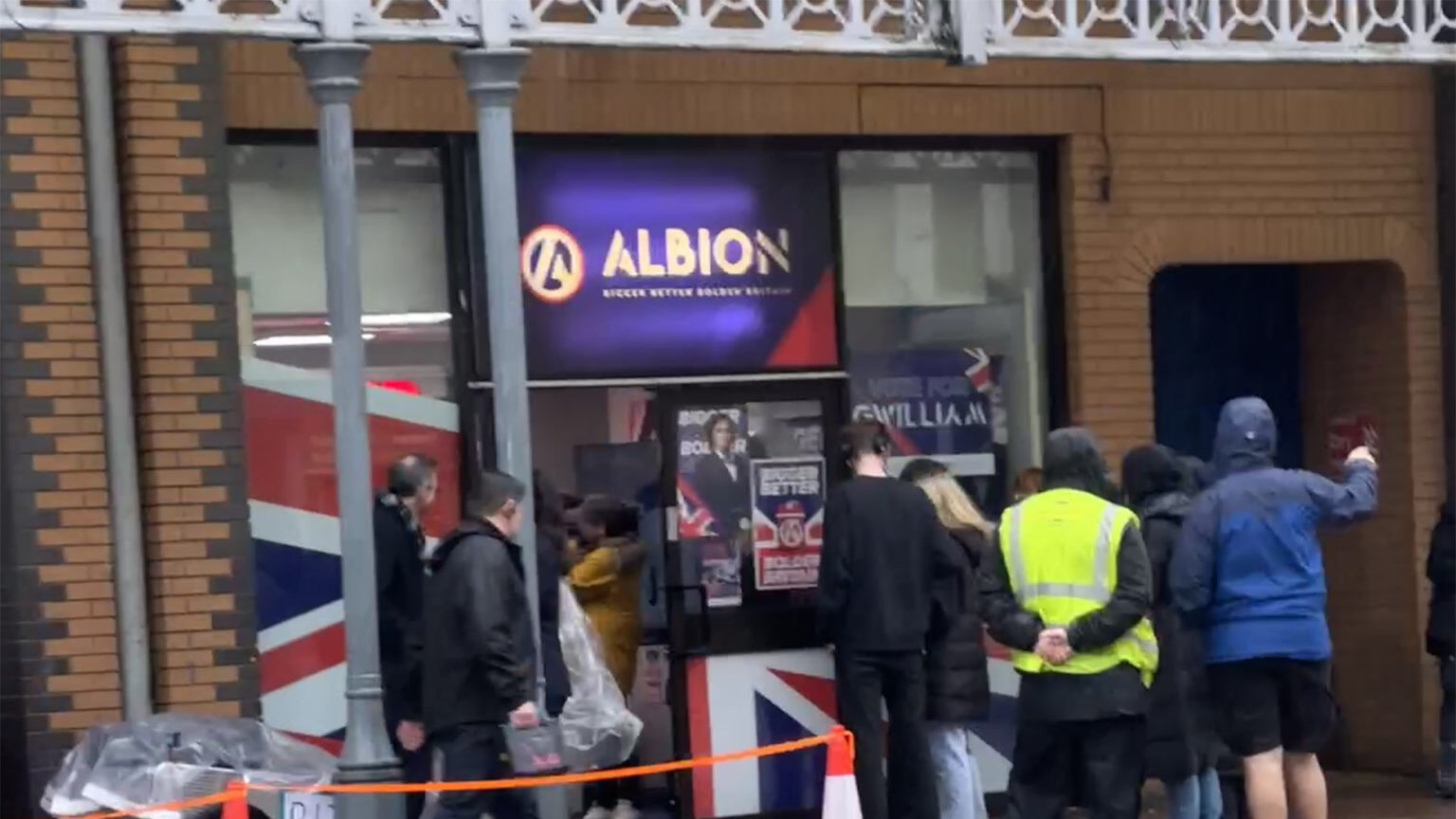 Doctor Who filming at Capitol Shopping Center in Cardiff