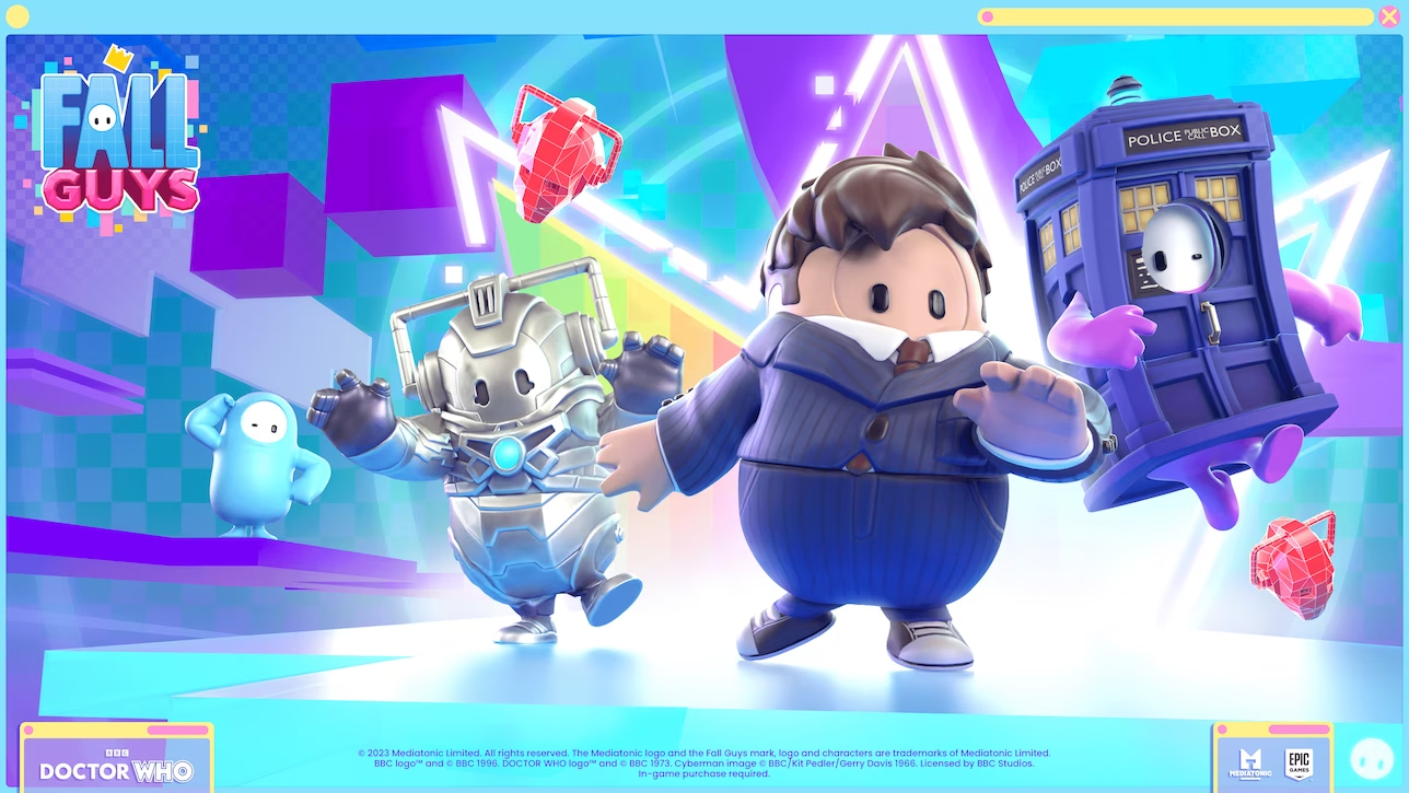 New Fall Guys game looks for Doctor Who available for a short time