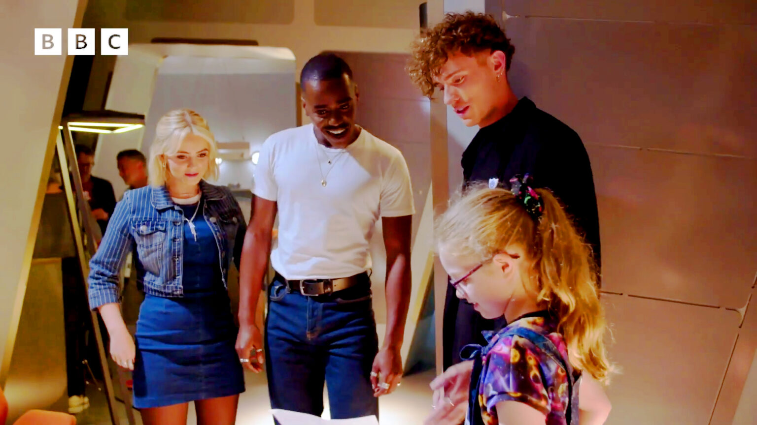 Blue Peter art contest winner visits Doctor Who set