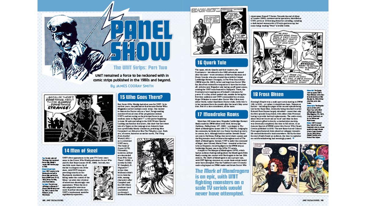 Doctor Who Magazine special covers UNIT